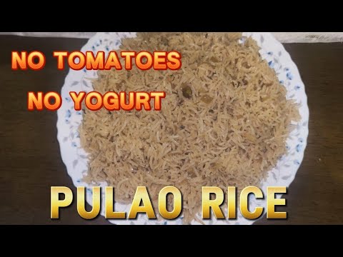 Pulao Rice Recipe | Pulao Recipe || Plain Rice Pulao Recipe ...