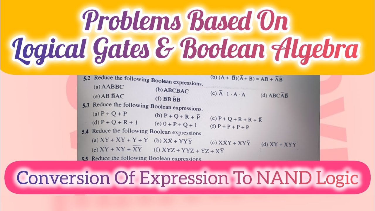 Part-23 | Conversion Of Expression To NAND logic | fully explained with ...