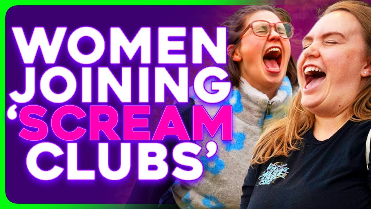 SCREAM CLUBS Become VIRAL Phenomenon For Pent Up Liberal Women - YouTube