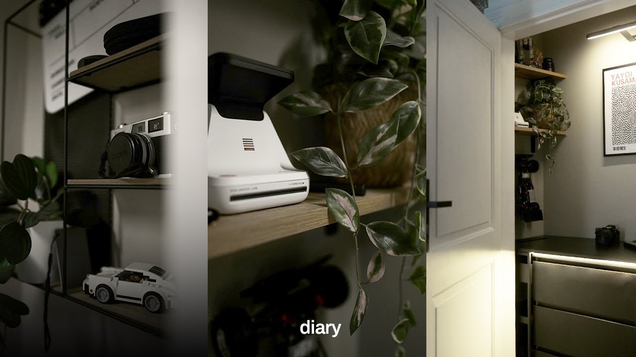 Building a equipment closet | camera storage room IKEA | silent vlog ...