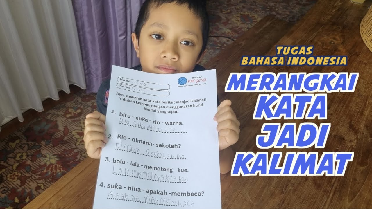 Merangkai Kata Jadi Kalimat, Jawabannya Benar Gak Yaaa?? - YouTube