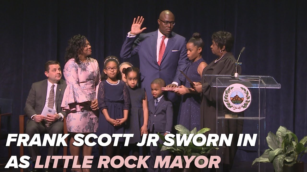 Frank Scott Jr. sworn in as Little Rock Mayor - YouTube