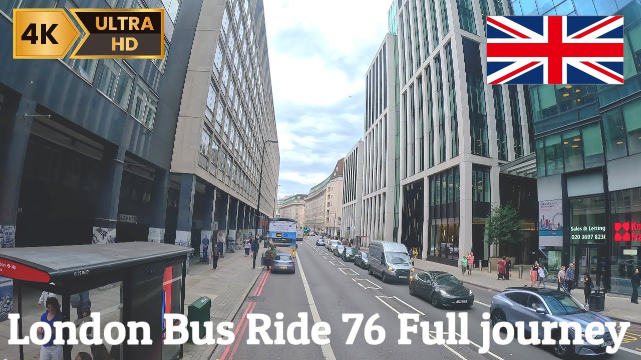 [4K] London 🇬🇧 double decker bus ride Route 76 Tottenham Hale to ...