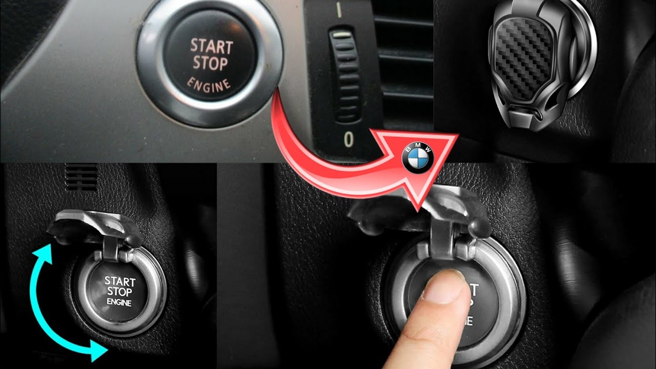 carbon fiber BMW start /stop Button⚡ Startknopf Abdeckung - YouTube