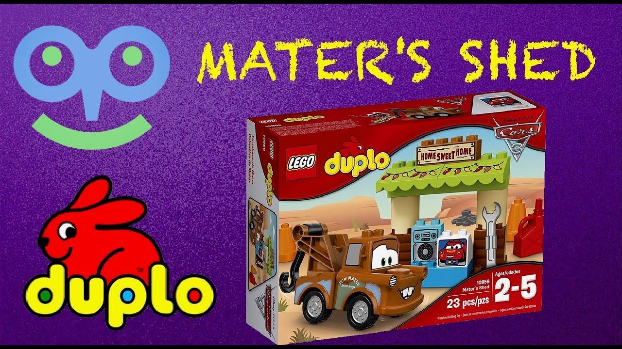Mater’s Shed Playset Lego Duplo - Unboxing, Building and Playing - YouTube