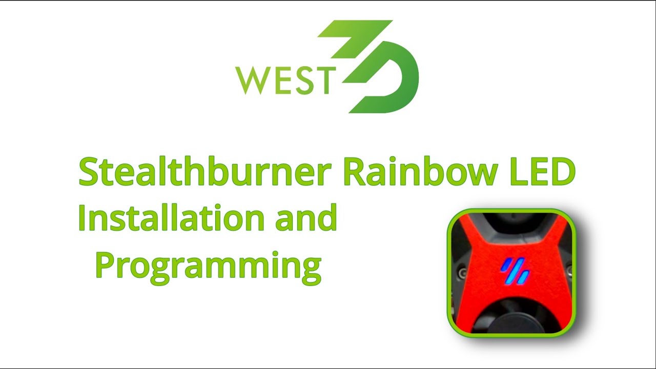 Voron Stealthburner Rainbow LED installation and effects (RAINBOW BARF ...