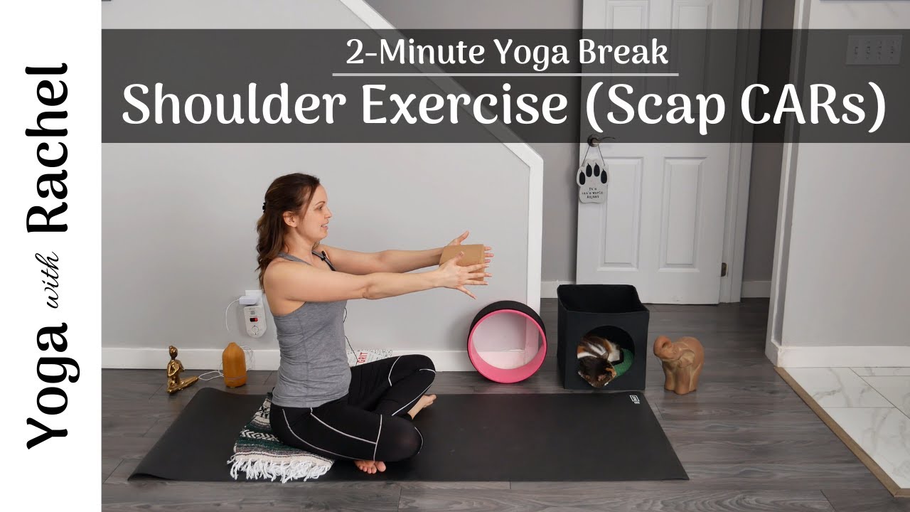 Shoulder Exercise: Scapular CARs - Yoga with Rachel - YouTube