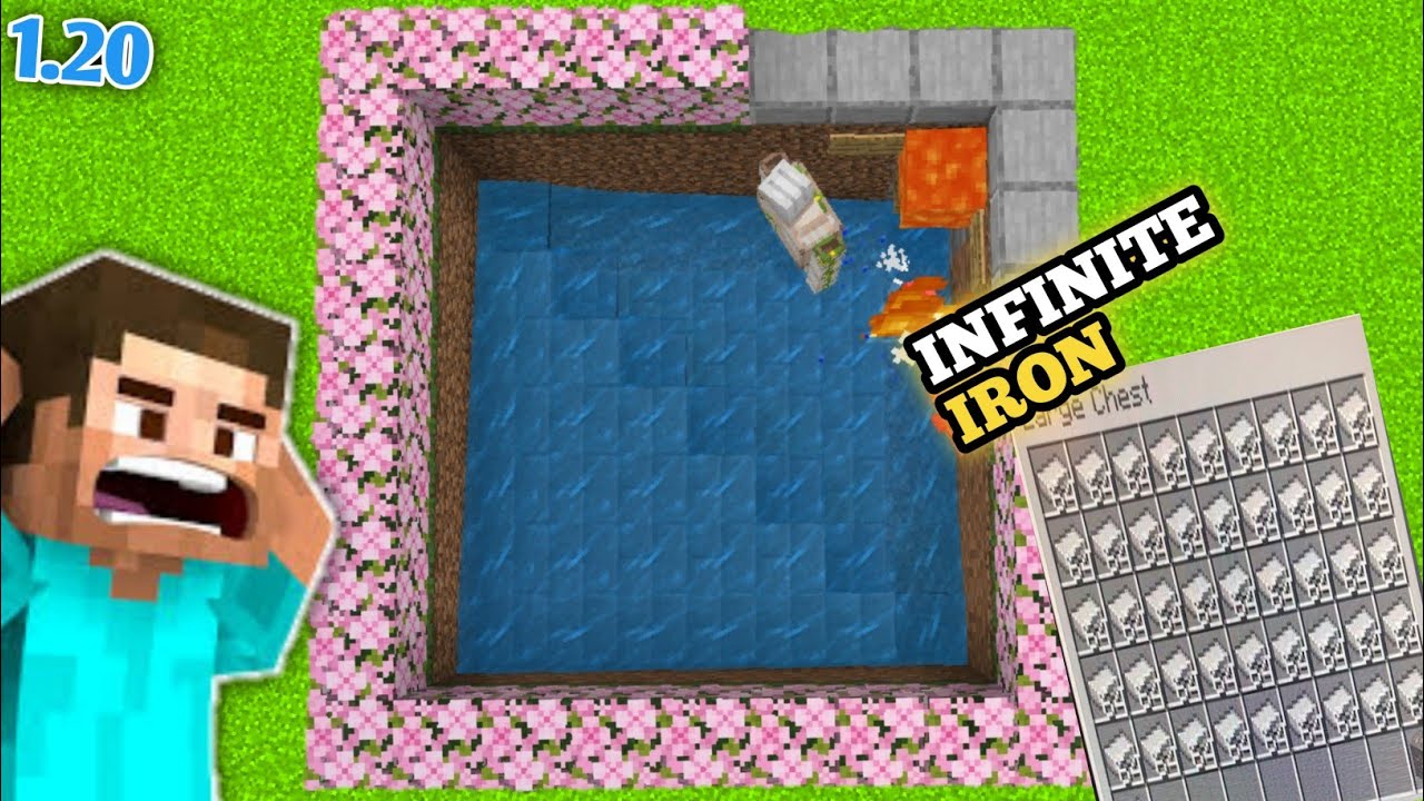 Unveiling Minecraft's Most Efficient Iron Farm Design - YouTube