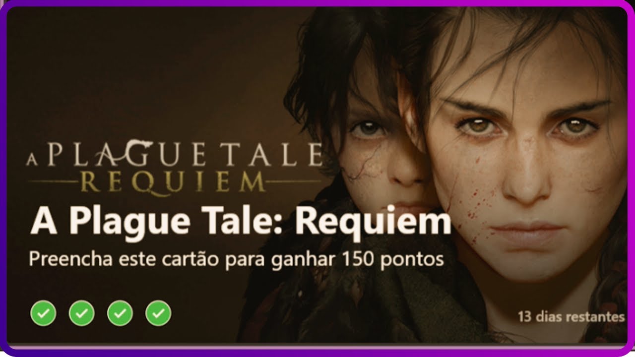 A Plague Tale Requiem - 150 pontos do Microsoft Rewards - YouTube