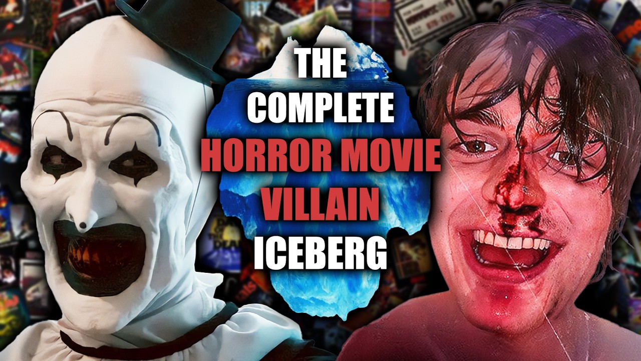 The MASSIVE Horror Movie Villain Iceberg (230+ Entries!) - YouTube