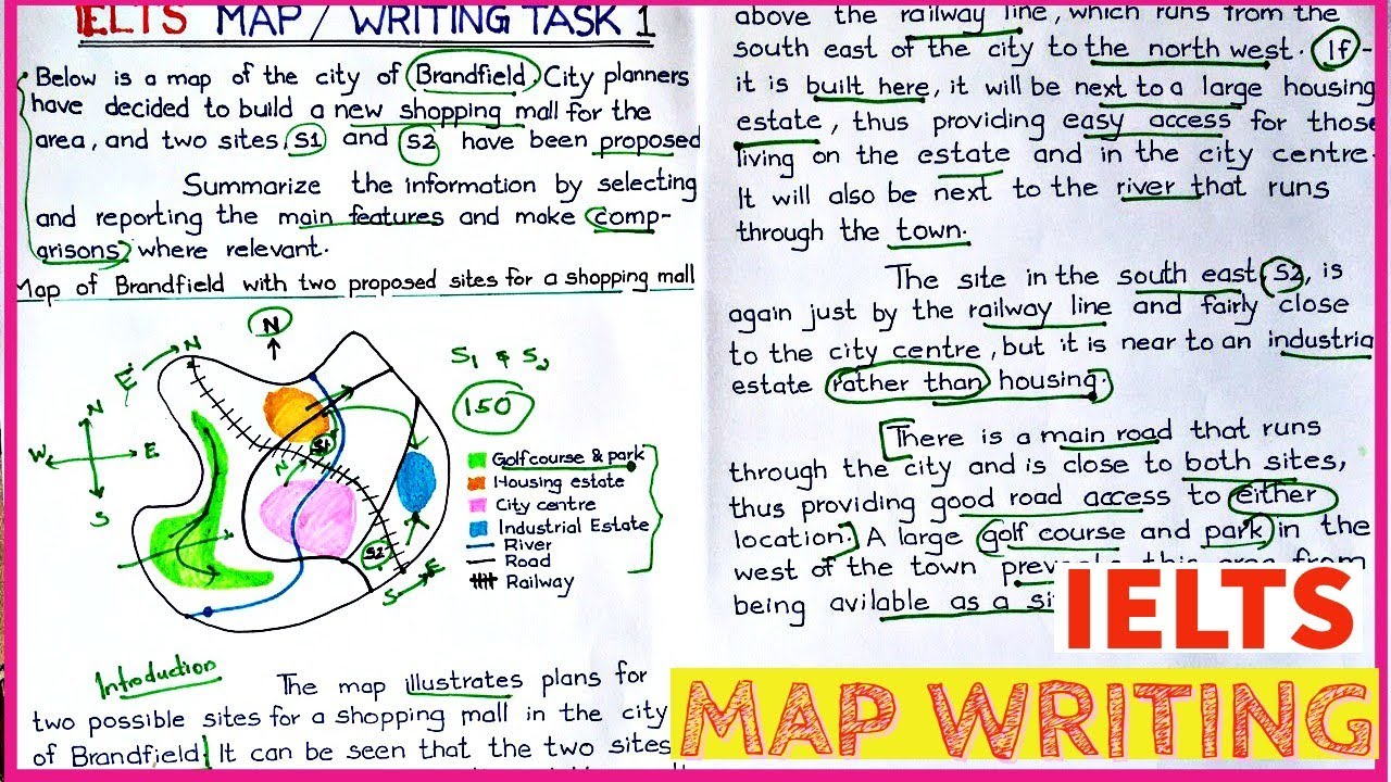 Ielts Map Writing | Ielts Academic Writing Task 1 – BVJH