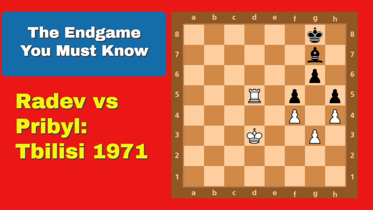 Rook vs Bishop Endgame Technique You Must Know | Nikolai Radev vs Josef ...