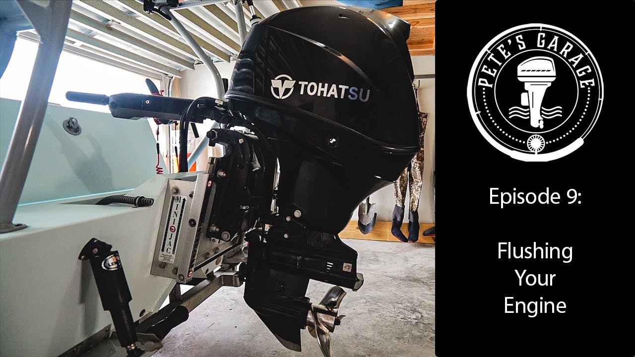 How to properly Flush on Outboard- Pete's Garage - YouTube