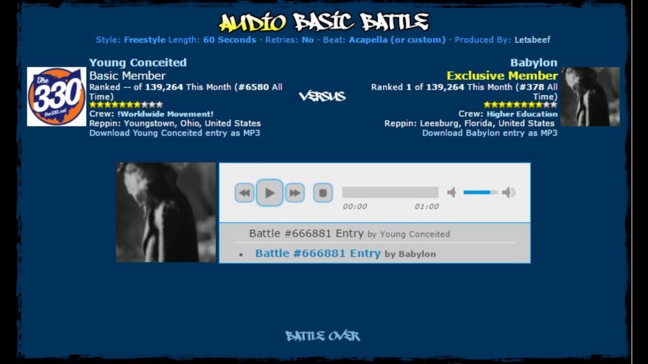 Young Conceited vs Babylon - Rap Battle Of The Week - YouTube
