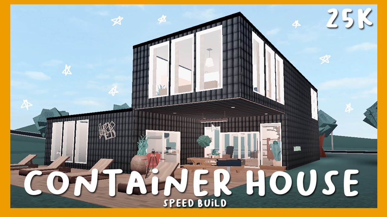 container house speedbuild in roblox bloxburg 🍑 | seangab - YouTube