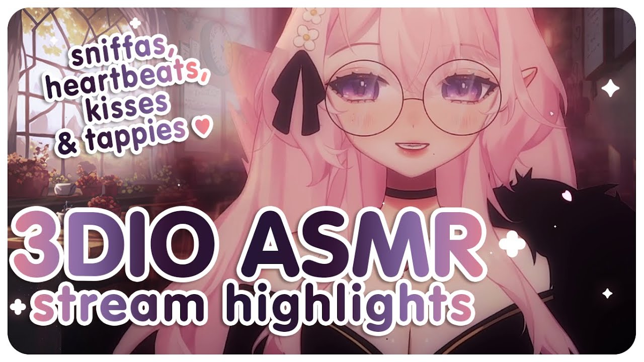[3DIO ASMR] cute nymph gives you sniffas, kisses, tappies, heartbeats ...