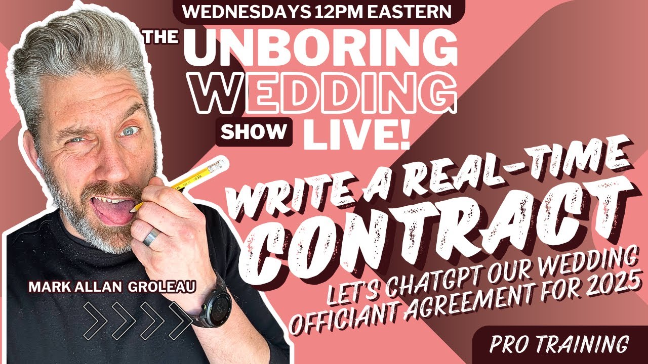 EP. 21 The Unboring Wedding Show: Write A Real-Time Wedding Officiant ...