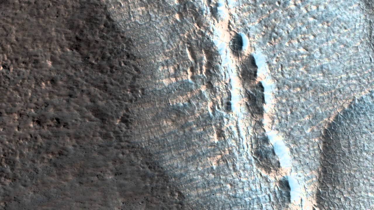 Martian Glaciers and Brain Terrain - YouTube