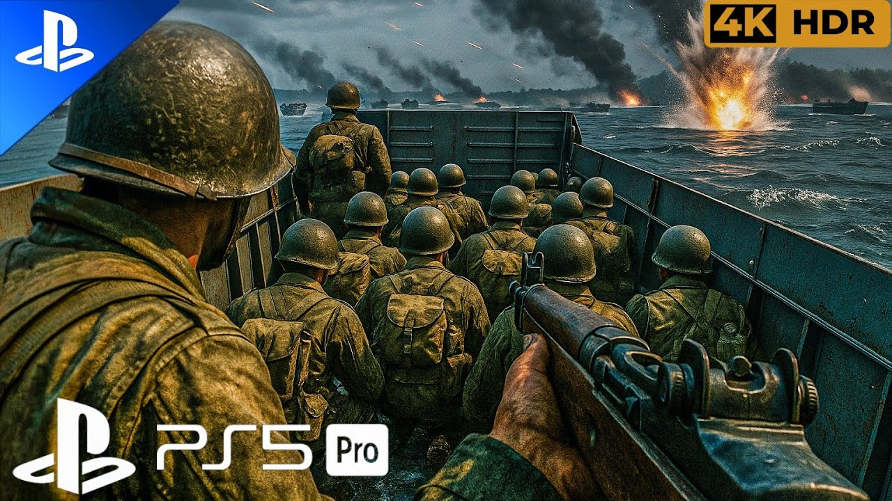 (PS5 PRO) D-DAY NORMANDY INVASION | REALISTIC ULTRA GRAPHIC GAMEPLAY ...