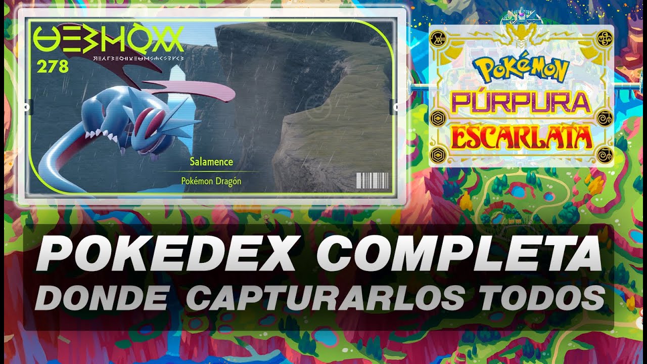 278 Pokedex Paldea - Salamence (Evolución) - Pokémon Escarlata y ...
