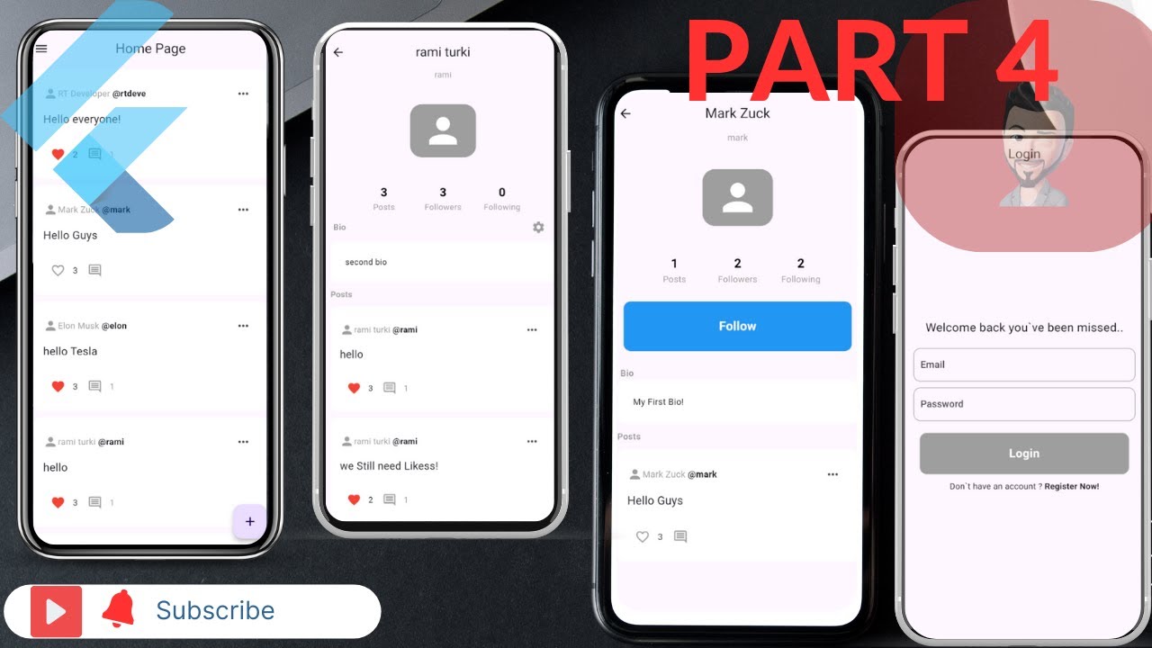 🚀 Social Media App with Flutter & Firebase (Part 4) | Likes & Comments System Complete! - YouTube