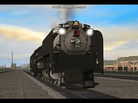 Union pacific 844 whistle remastered - YouTube