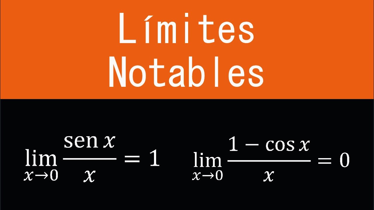 LÍMITES NOTABLES ¿Qué son? ¿Cuándo aplicarlos? - YouTube