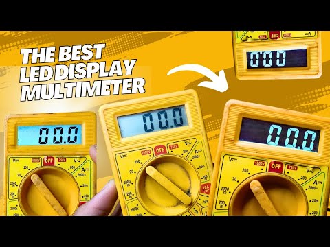 change your old multimeter display into LED glowing display - LED ...
