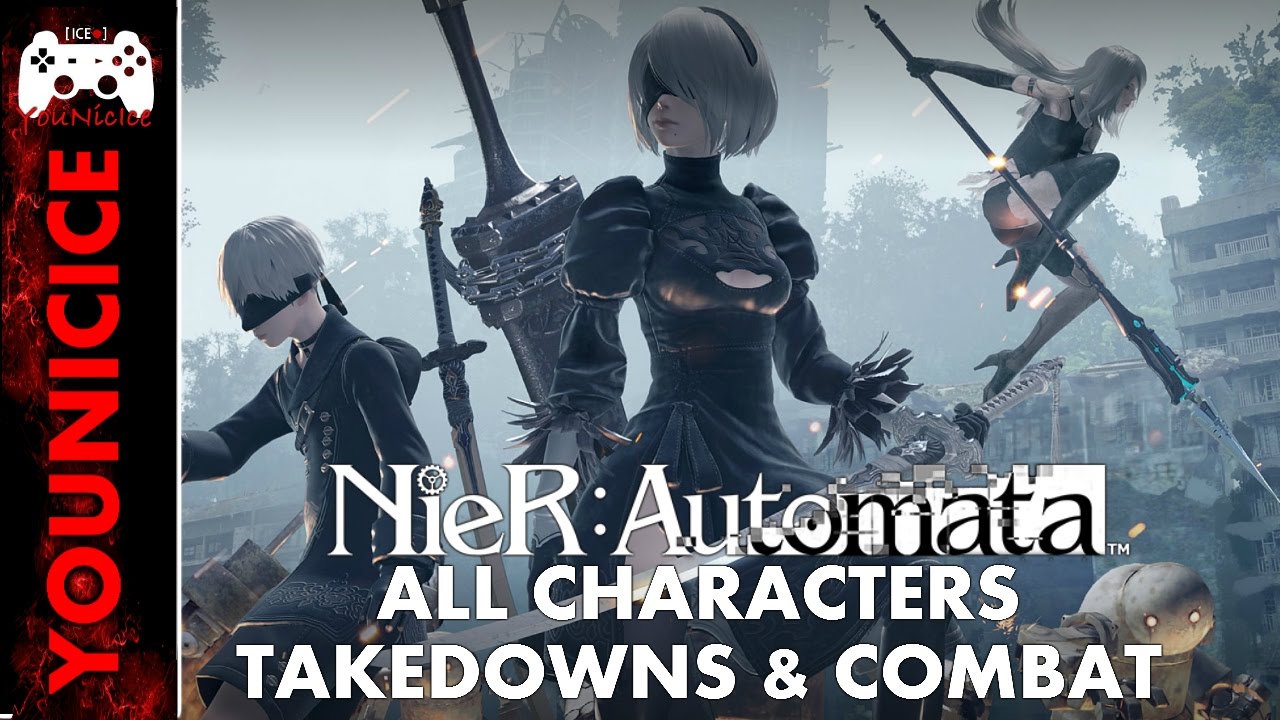 NieR Automata Takedowns & Finishers | Finishing Moves | Kill ...