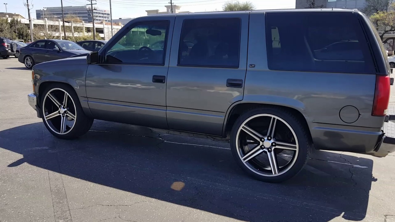 Drop chevy tahoe - YouTube