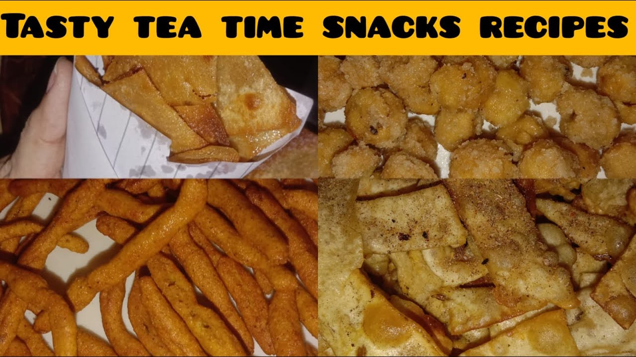 Homemade snacks recipes || 4 in 1 || easy and quick Recipes || tea time ...