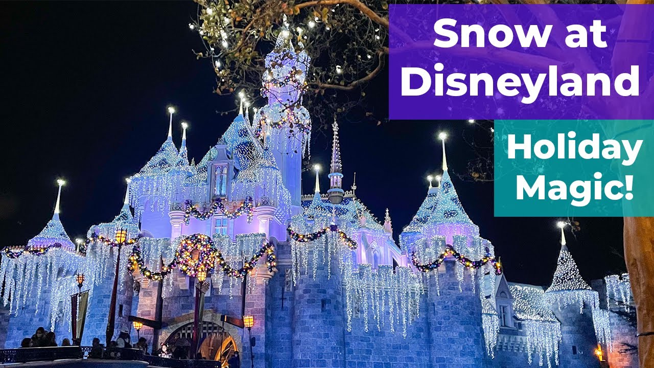 Disneyland Christmas Snow Show: Wintertime Enchantment at Sleeping ...