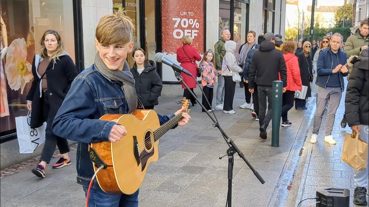 Bob Dylan (Like A Rolling Stone) By 15 Year Old Busker Rhys McPhillips ...