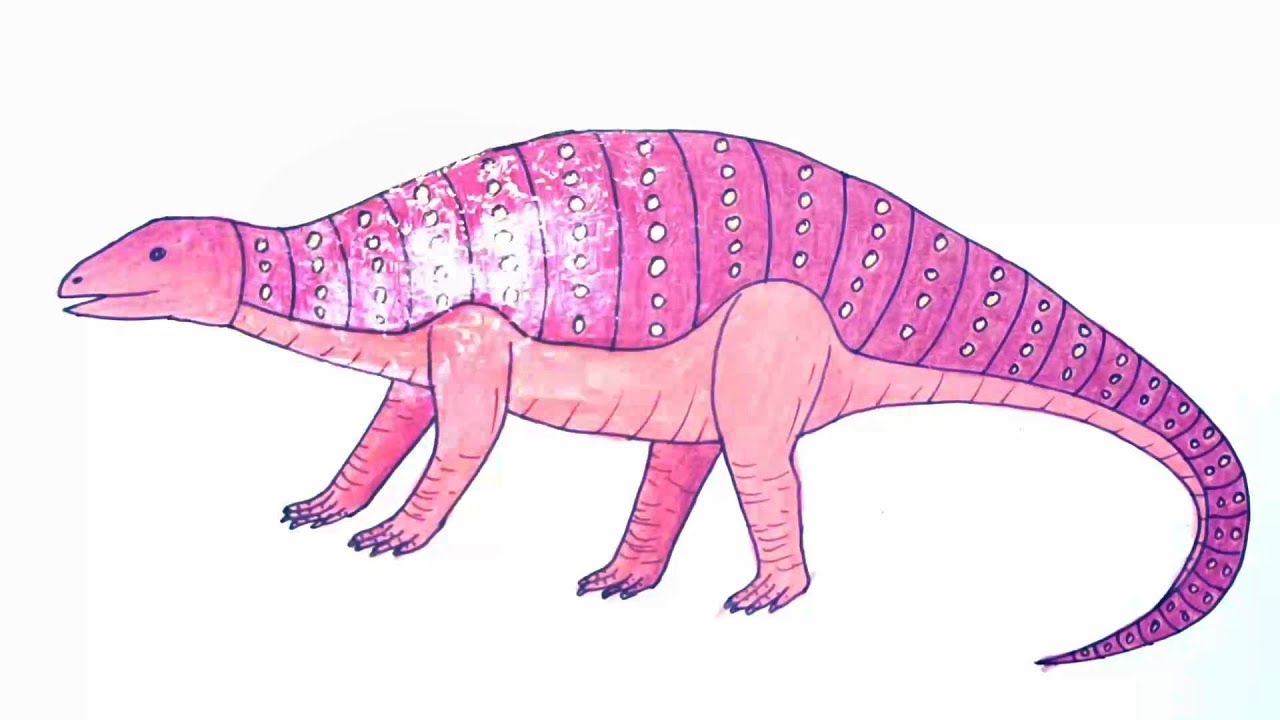 How To Draw Nodosaurus From The Dinosaur Series/怎样绘画节结龙 - YouTube