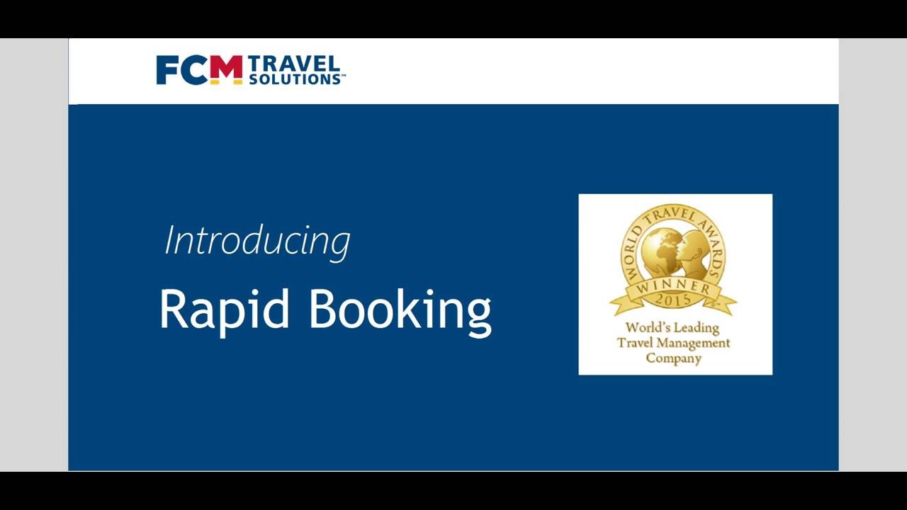 FCM - Rapid Booking - YouTube