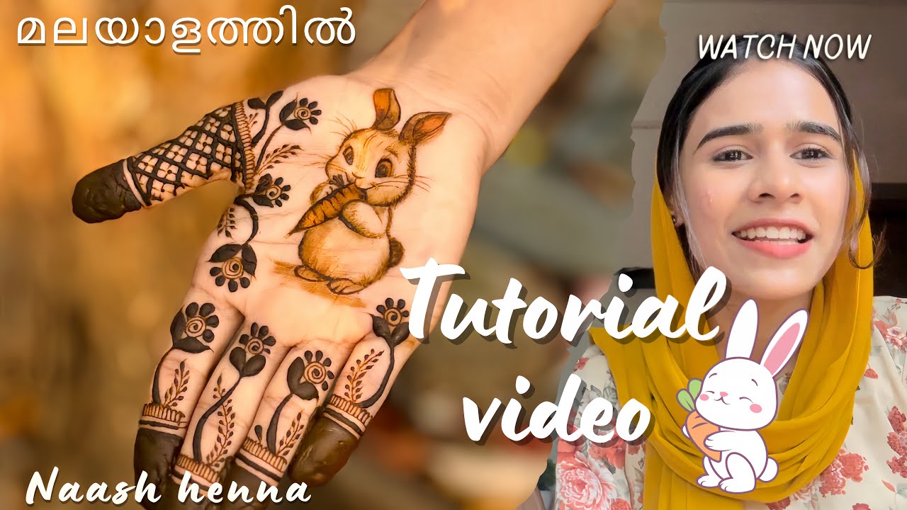 ഇത് നിങ്ങൾക്കും വരക്കാം 🤩😍 naash henna portrait tutorial video| # ...