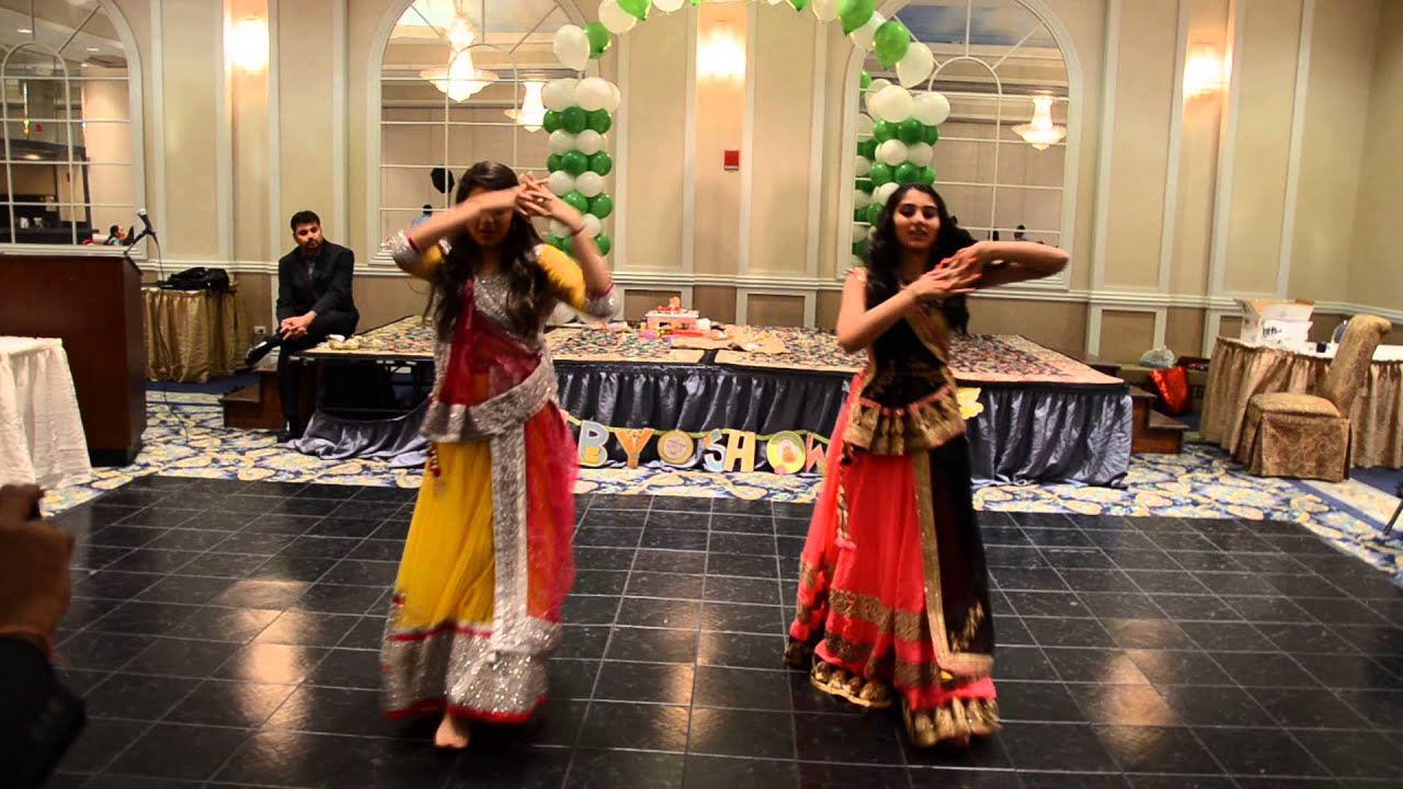 Avani's Babyshower - Aesha-Disha dance - YouTube