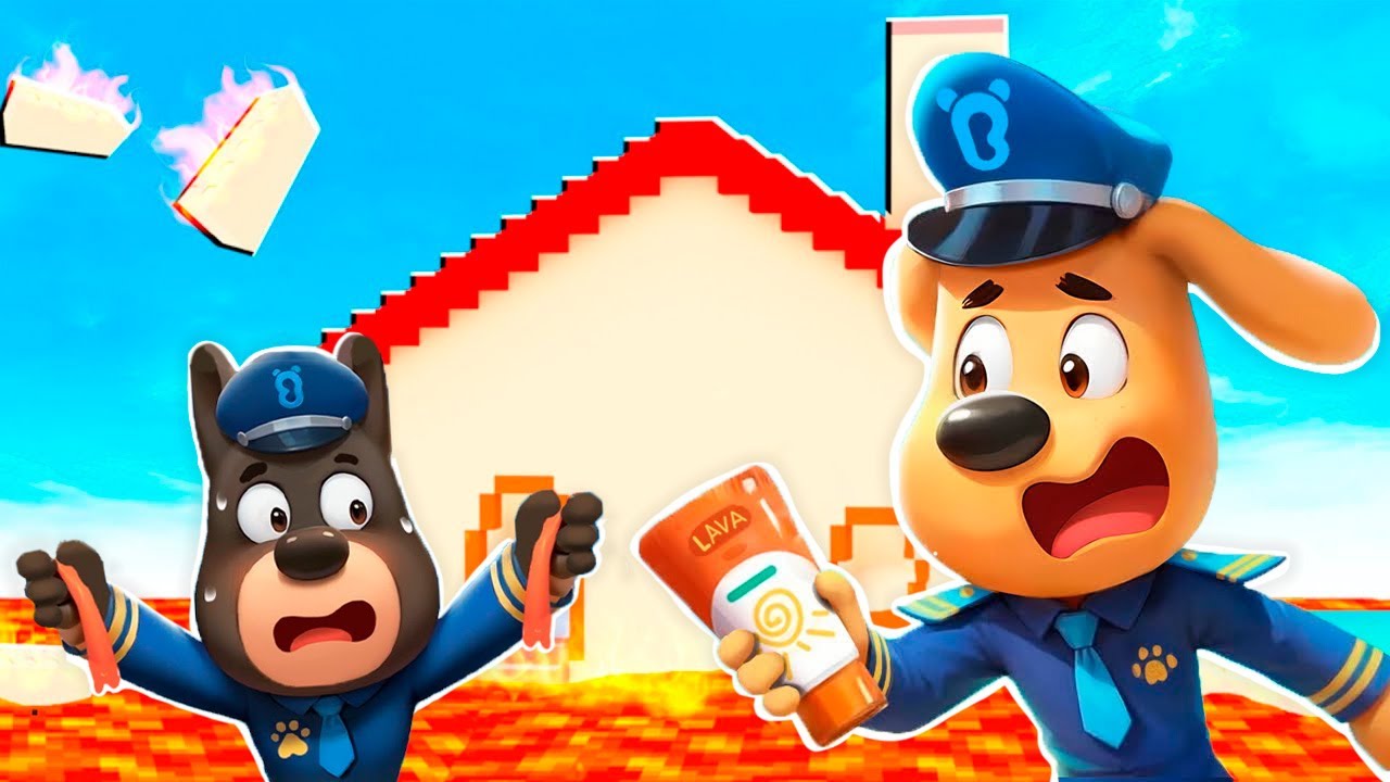 Sheriff Labrador & Dobie Play The Floor Is LAVA in Roblox! - YouTube