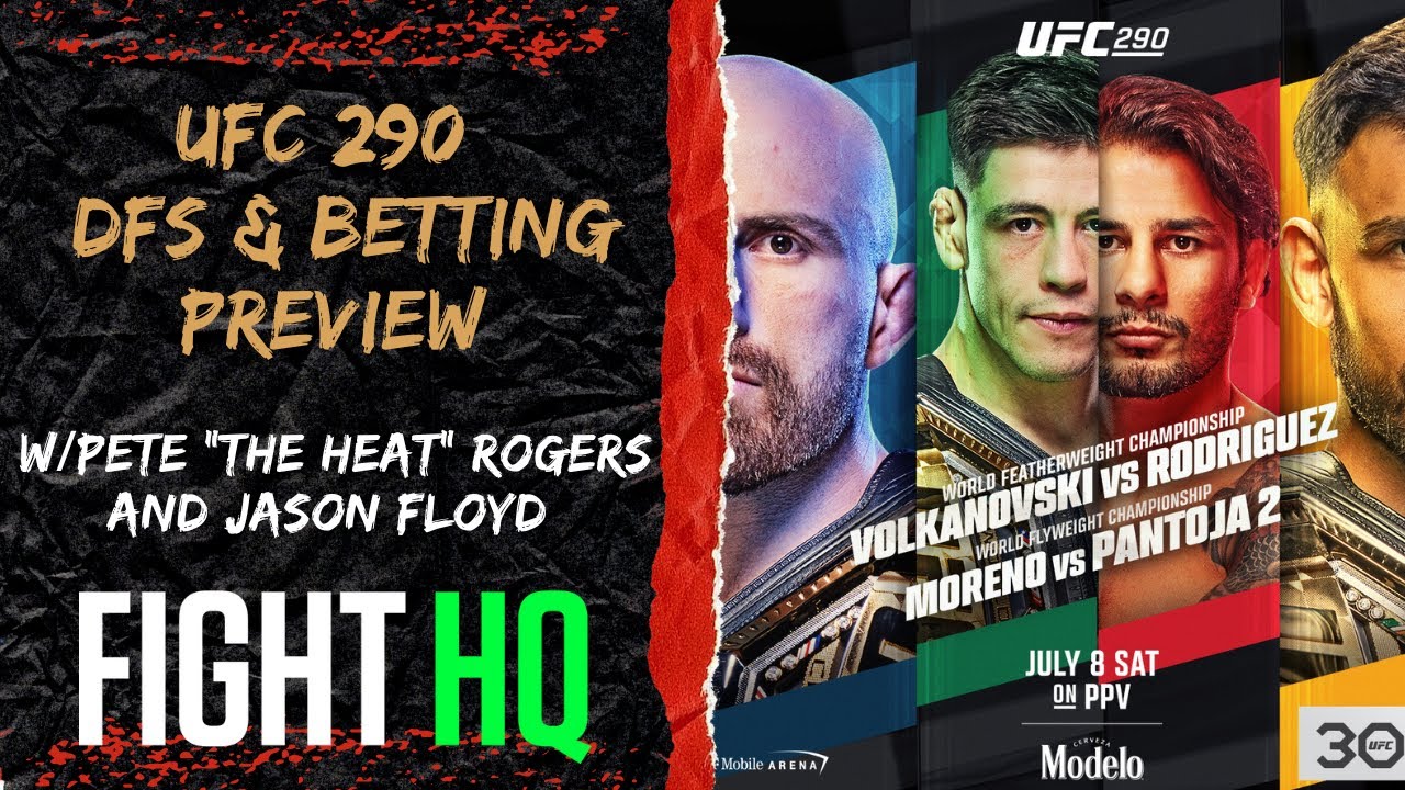 UFC 290 Fight Breakdown, DFS Analysis, and Fight Picks - YouTube