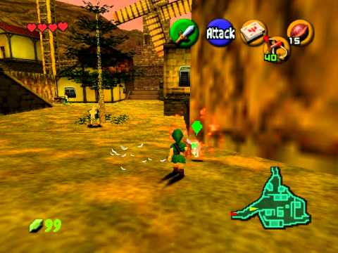 Zelda Ocarina of Time Chicken Attack