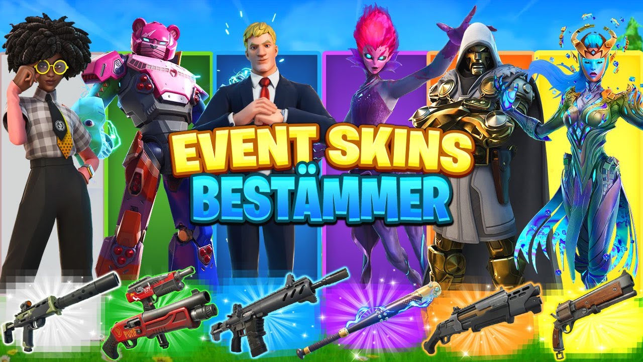 EVENT SKINS BESTÄMMER MINA VAPEN I FORTNITE - YouTube