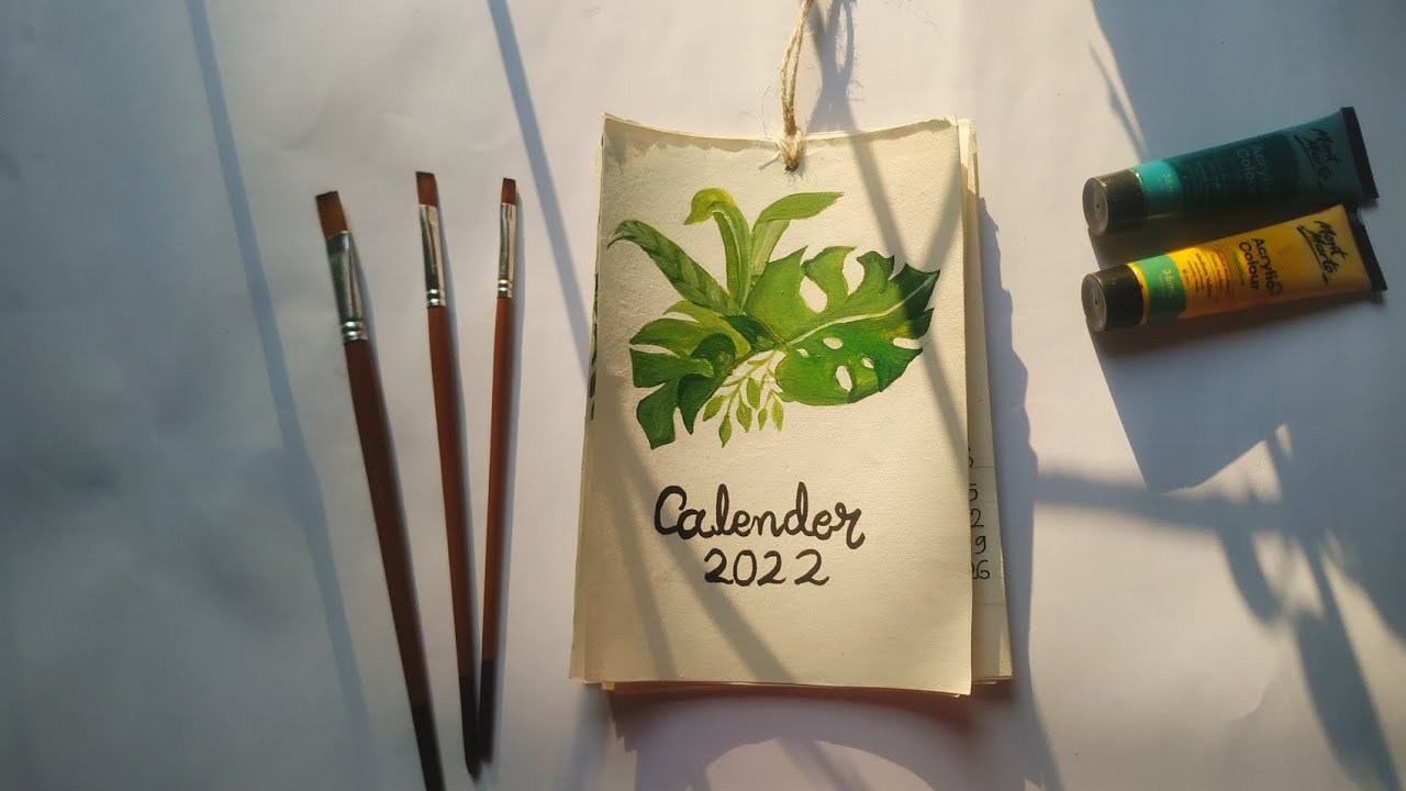 How to make New Year Calendar 2022 at home | DIY Handmade Calendar| New ...