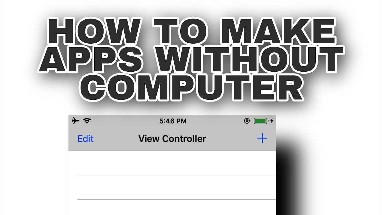 How To Make Apps No Computer - YouTube