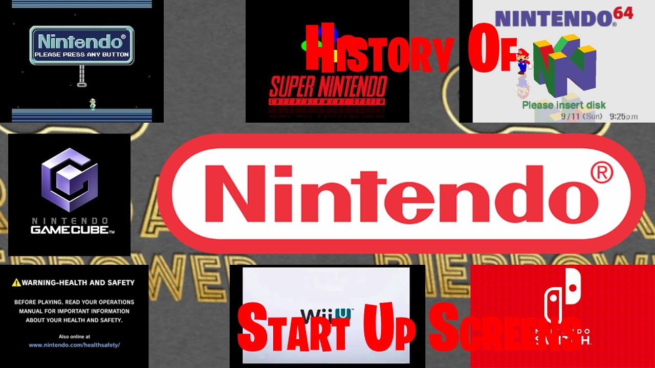 Nintendo Video Game Consoles Start Up Screens - YouTube
