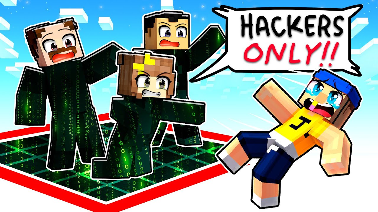 LOCKED on ONE HACKER BLOCK With CRAZY FAN GIRL! - YouTube