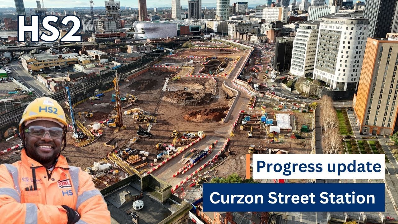 HS2 PROGRESS UPDATE - CURZON STREET STATION - 15TH DECEMBER 2024 - YouTube