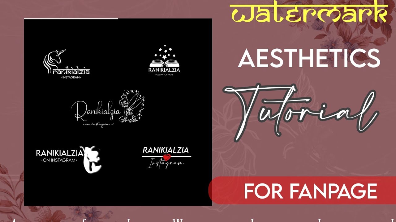 how to make perfec watermark Aesthetics for fanpage Arofah Wonderland # ...