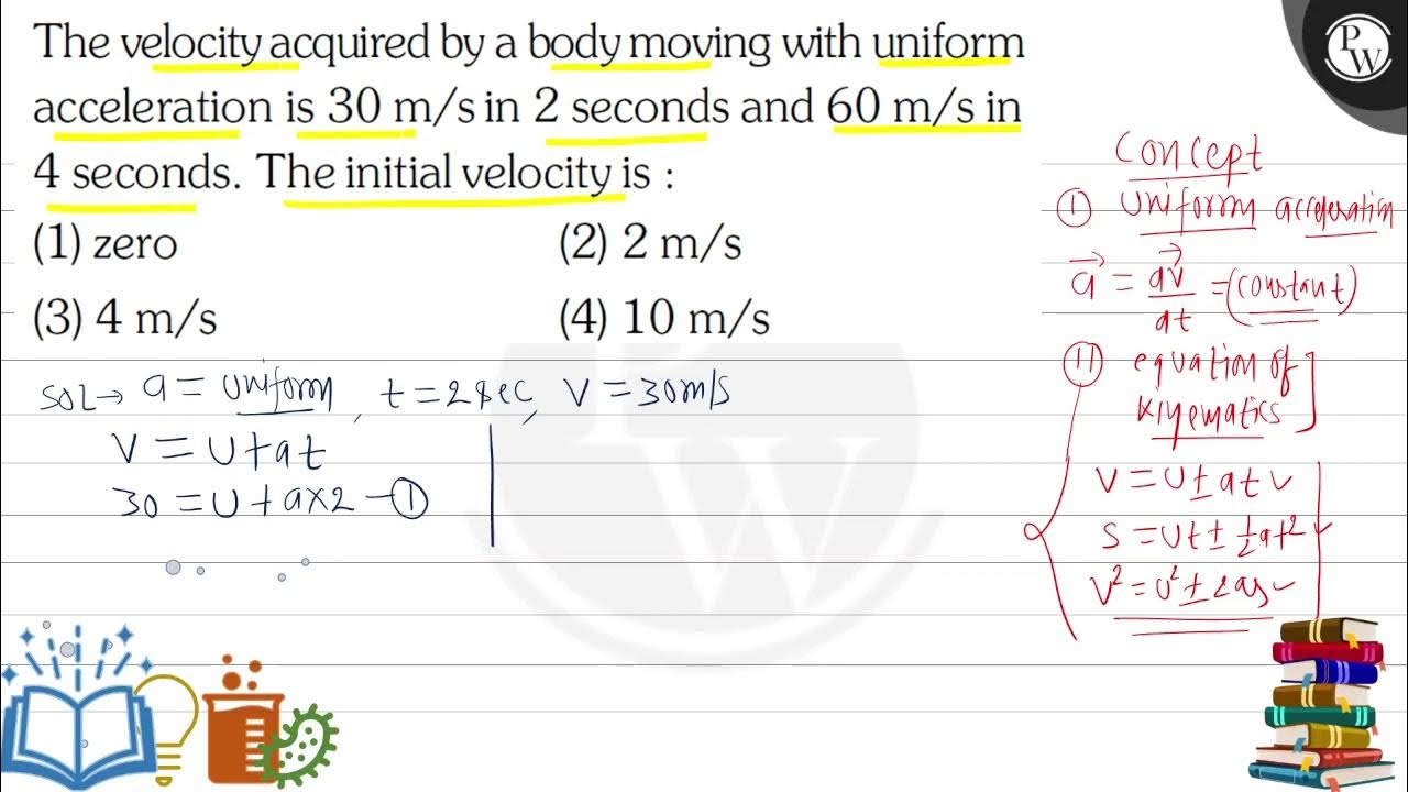 the-velocity-acquired-by-a-body-moving-with-uniform-acceleration-is