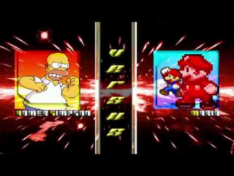 Mugen: Homer Simpson vs Mario - YouTube