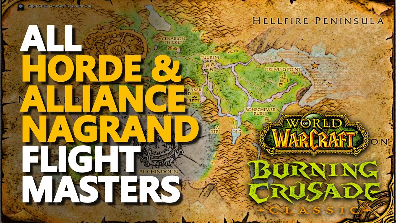 All Nagrand Windrider / Flight Master Locations WoW TBC (Horde ...